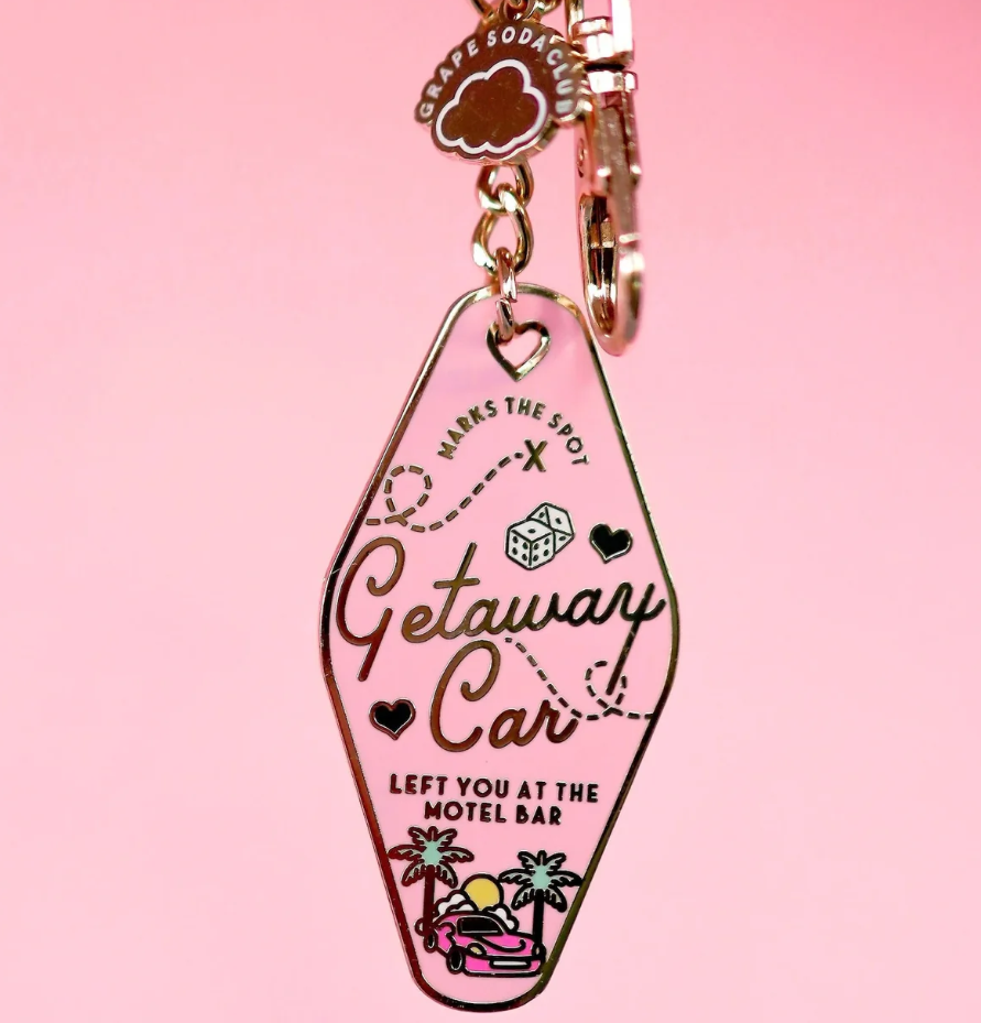 Getaway Car T.S Motel Keychain – Charm Pop Party